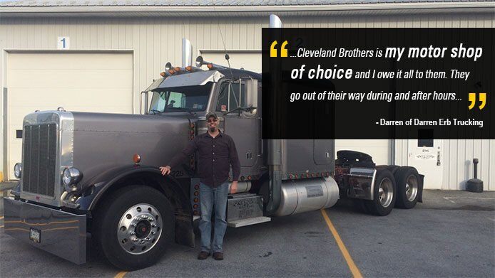 Darren Erb Trucking Owner Appreciates the Reliability of Cleveland Brothers